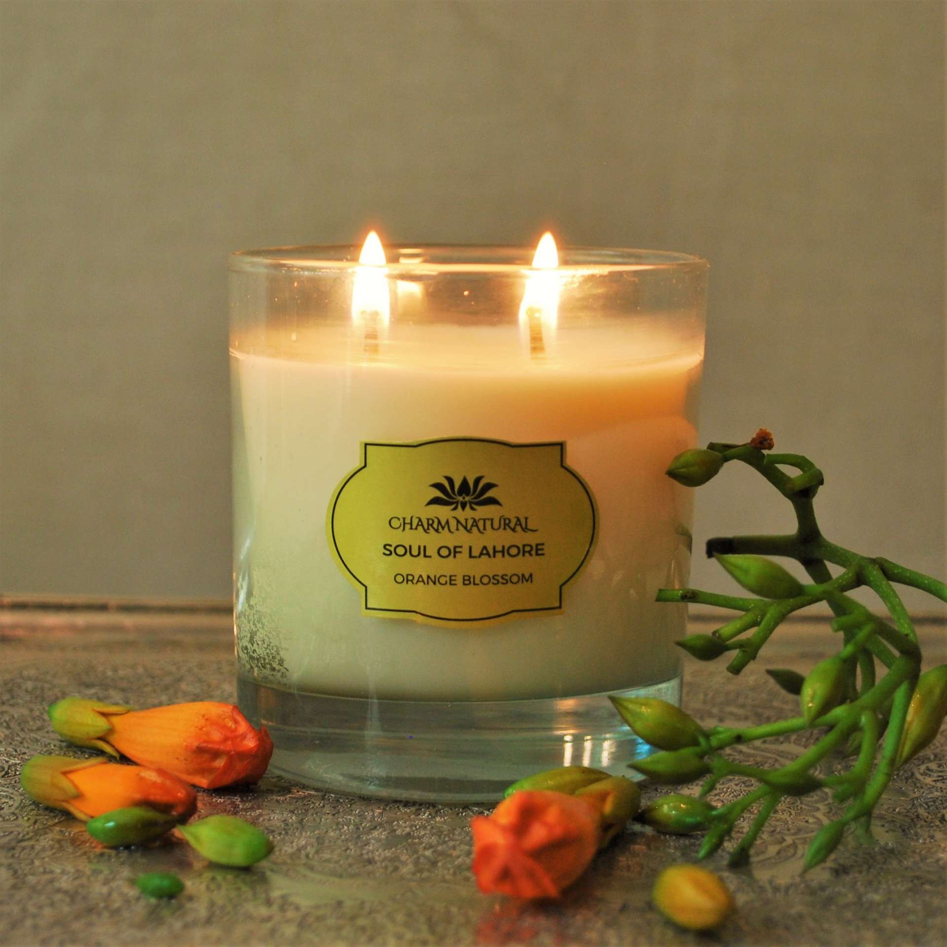 Buy Orange Blossoms - Luxury Scented Candle Online - PakistanCreates